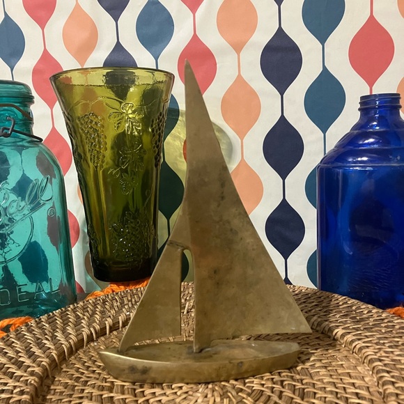 Authentic Original Vintage Style | Art | Mid Century Modern Brass ...